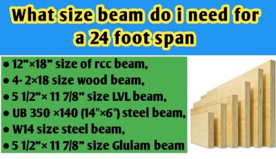 What size beam do I need for a 24 foot span - CivilHow