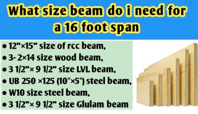 What size beam do I need for a 16 foot span - CivilHow