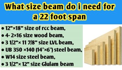 What size beam do I need for a 22 foot span - CivilHow
